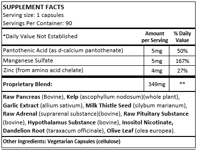 Endocrine & Pancreas Support – 90 ct